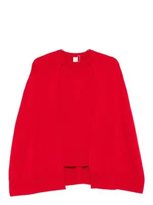TOTEME Cashmere Crewneck Jumper With Cut-out Detail - Red