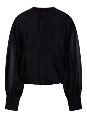 THE LATEST Crewneck Blouse - Black