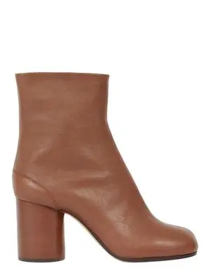 MAISON MARGIELA Tabi Leather Ankle Boots - Brown