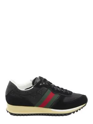 Gucci Re-motion Monogram Sneakers - Black