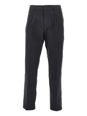 Emporio Armani Cotton Chino Trousers - Blue