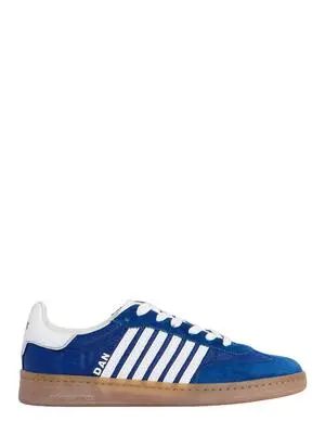 Dsquared2 Boxer Sneaker With Stripe Detail - Blue