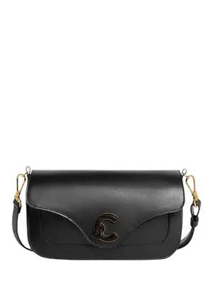 COCCINELLE C-me Shoulder Bag With Gold-tone Hardware - Black