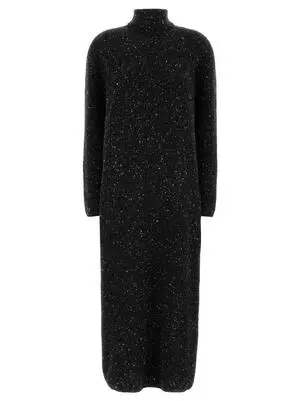 THE ROW Melani Cashmere Long Dress - Grey