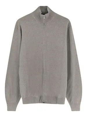 FILIPPO DE LAURENTIIS Wool And Cashmere Half-zip Sweater - Grey