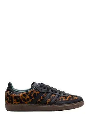 Adidas Samba Leopard Print Pony Skin Sneakers - Multi