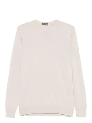 DRUMOHR Wool Crew Neck Sweater - Beige