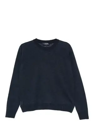 Max Mara Linen Crewneck Sweater - Blue