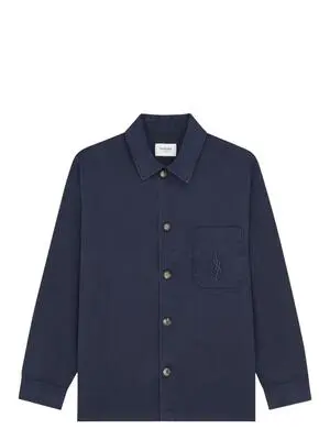 Saint Laurent Cassandre Cotton Shirt - Blue