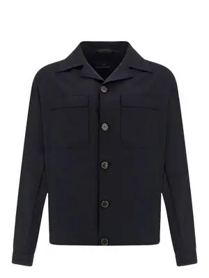 Paul & Shark Overshirt With Pockets - Blue