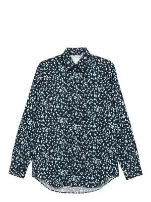 Paul Smith Printed Cotton Shirt - Blue