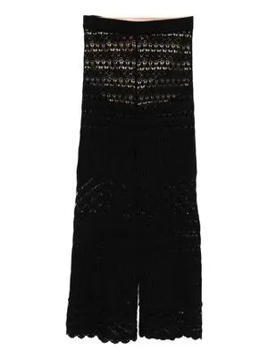 SEMICOUTURE Amalia Cotton Trousers - Black
