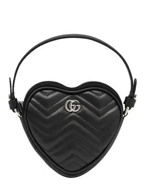 Gucci Gg Marmont Heart Mini Bag - Black