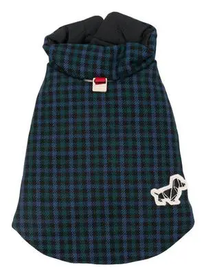 POLDO DOG COUTURE Lake Trail Double Face Dog Coat - Blue