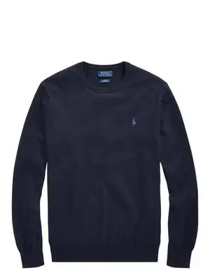 Polo Ralph Lauren Slim Fit Cotton Crew Neck Sweater - Blue