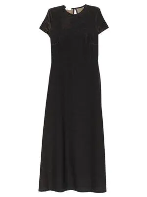 SIYU Lisos Maxi Dress With Glitter Embellishments - Black