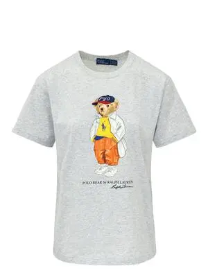 Polo Ralph Lauren Polo Bear" Graphic T-shirt - Grey