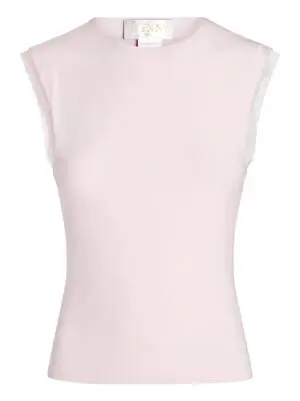 GENNY Sleeveless Jersey Top - Pink