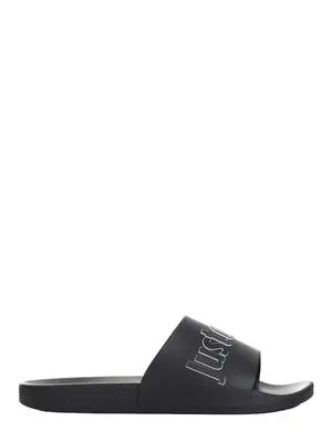 Just Cavalli Logo Detail Slide - Black