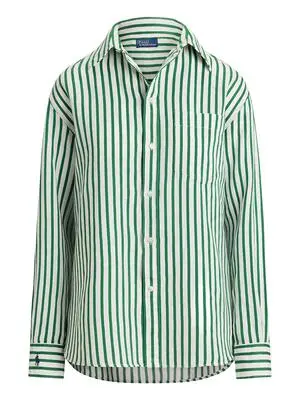 Polo Ralph Lauren Striped Linen Shirt - White