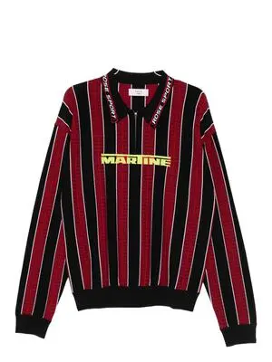 Martine Rose Striped Polo Shirt - Red