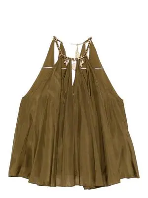 Zimmermann Mahon Silk Top - Green