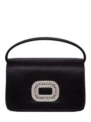 ROGER VIVIER Pilgrim Embellished Mini Bag - Black