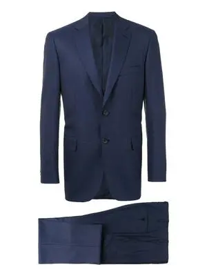 Brioni Wool Single-breasted Suit - Blue