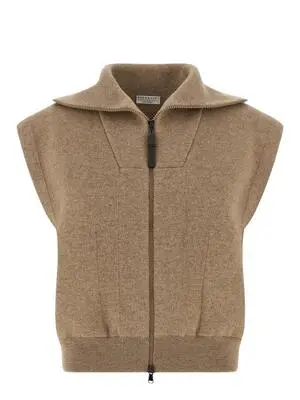Brunello Cucinelli Cashmere Cardigan - Brown