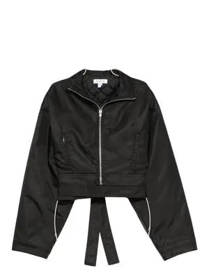 Alaïa Nylon Bomber Jacket - Black