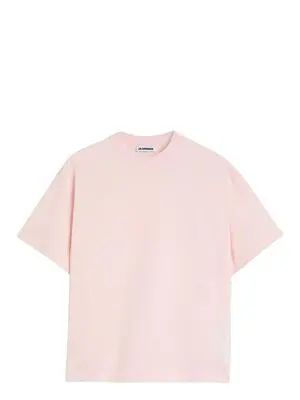 JIL SANDER Cotton T-shirt With Logo Print - Pink