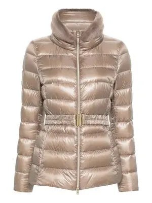 Herno Claudia Belted Down Jacket - Grey