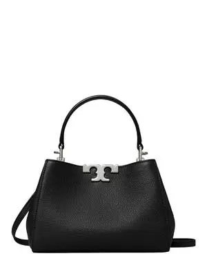 Tory Burch Eleanor Mini Leather Handbag - Black