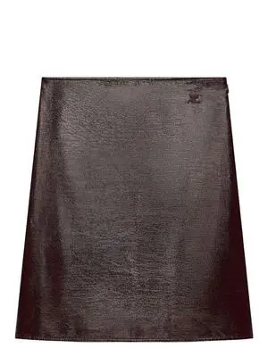 COURREGES Vinyl Skirt - Red