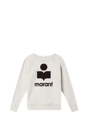 MARANT ETOILE Logo Cotton Sweatshirt - Brown