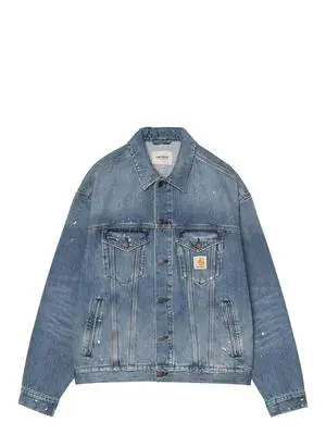 Carhartt Work In Progress Denim Cotton Jacket - Blue
