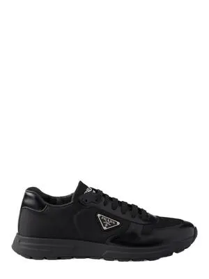 Prada Prax 01 Re-nylon And Leather Sneakers - Black
