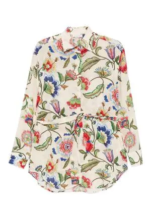 ARCHIVIO '67 Printed Shirt With Belted Waist - Multi