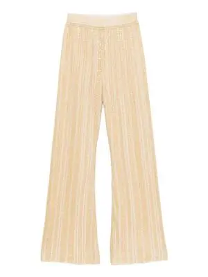 Missoni Flared Trousers With Elasticated Waistband - White