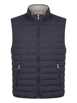Brunello Cucinelli Padded Zip-up Gilet - Blue