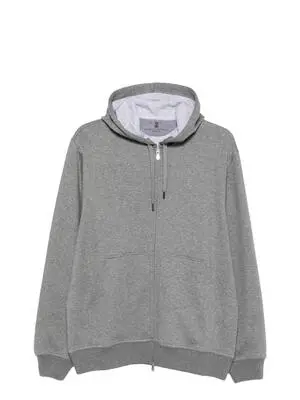 Brunello Cucinelli Cotton Blend Hoodie - Grey