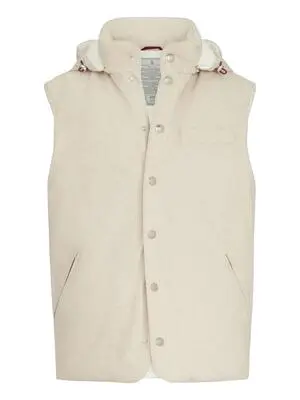 Brunello Cucinelli Wool Padded Vest - Beige