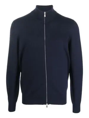 Brunello Cucinelli Cashmere Zipped Cardigan - Blue
