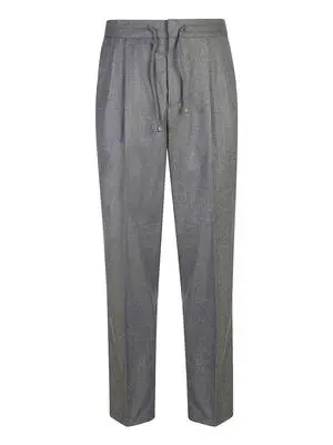 Brunello Cucinelli Wool Trousers - Grey