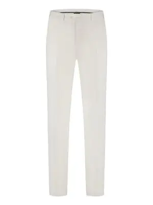Brioni Pienza Linen And Cotton Trousers - White