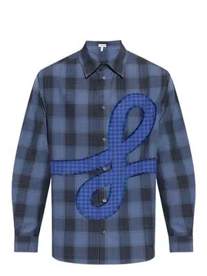 Loewe Checked Cotton Shirt - Blue