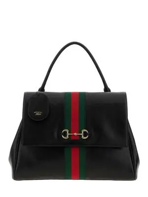 Gucci Leather Paparazzo Large Handbag - Black
