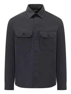 Zegna Cotton Shirt - Blue