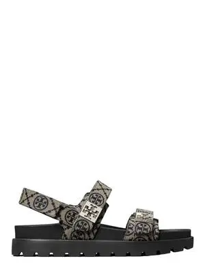 Tory Burch T Monogram Jacquard Sport Sandals - Blue