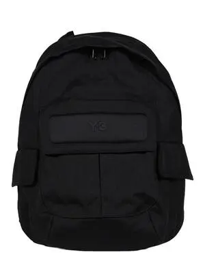 Y3 Logo Nylon Backpack - Black